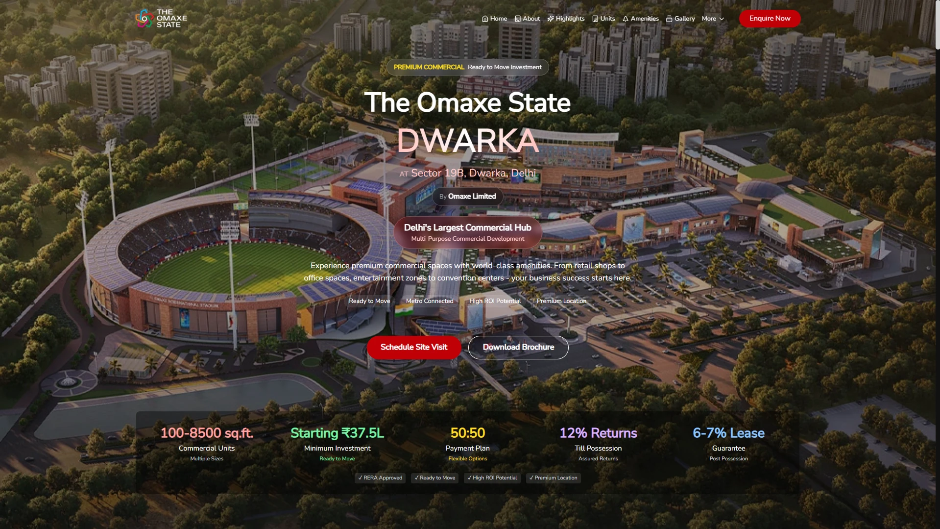 The Omaxe State Dwarka | Premium Commercial Spaces in Sector 19B, Delhi